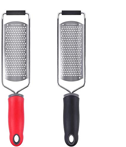 Restlandee Zester 2PCS, Stainless Steel Cheese Grater, Professional ...
