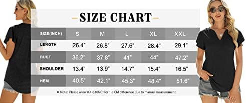 Cuptacc Women's Summer Tops Ruffle Short Sleeve V Neck Shirts 2023 ...