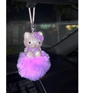 Amazon.com: Fashion Car Ultra Bling Kitty Rearview Accessory Shiny ...