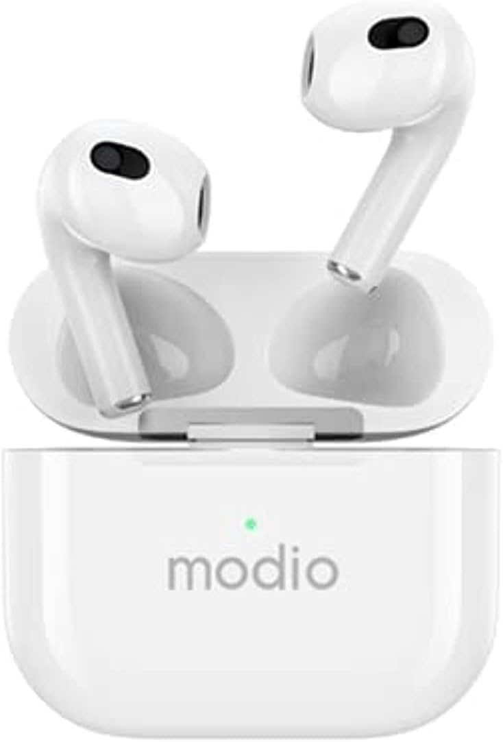 Modio ME12 Wireless Bluetooth Headset – White: Buy Online at Best Price ...