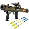 Amazon.com: Toy Rocket Launcher, Rocket Gun with 3 Foam Rockets, Toy ...