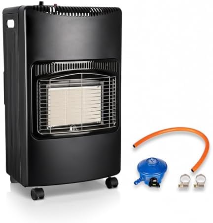 Straame Mobile Gas Heater 4.2kW – Foldable Indoor Butane Heater with 3 ...