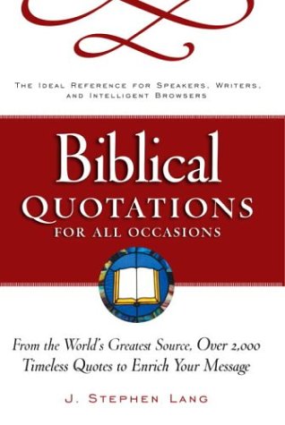 Amazon.com: Biblical Quotations for All Occasions : From the World's ...