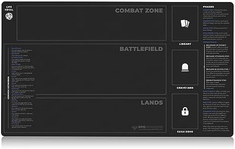 Amazon.com: MTG Newcomer Playmat with Zones - 24"x14" Rookie Magic The ...