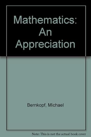 Mathematics: An Appreciation: 9780395185834: Books - Amazon.ca