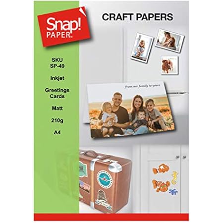 Madaboutink A4 Folding to A5 Photo Matt Blank Greeting Cards for Inkjet ...