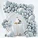 Amazon.com: Light Gray Matte Balloons 106 pcs Grey Balloons Arch ...