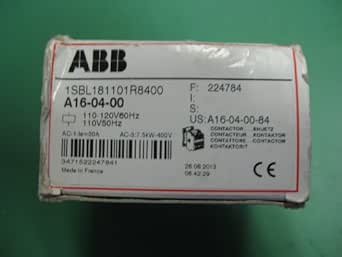 ABB A16-04-00-84 4P, Contactor, IEC, 120V AC, Electrical - Amazon Canada