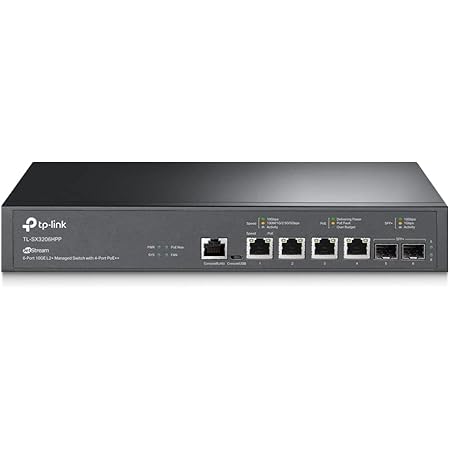 Amazon.com: TP-Link TL-SX3206HPP | 6 Port 10G L2+ Managed PoE Switch ...