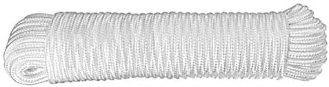 Amazon.com: 6mm (1/4 inch) Nylon Braided,Multi-Purpose Flagline Rope ...
