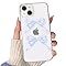 Amazon.com: Lovmooful Compatible for iPhone 13 Case Aesthetic Clear Cute Ribbon Bowknot Design ...
