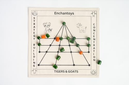 Buy Enchantoys Tigers and Goats Cotton Fabric Board Game | Puli Meka ...