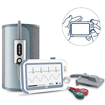 Wellue Moniteur Cardiaque tout-en-un, ECG Portable et Tensiomètre ...