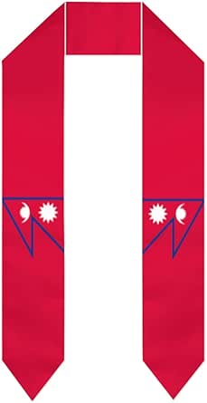 Amazon.com: Graduation Stole Vintage Nepal Nepalese Flag Graduation ...