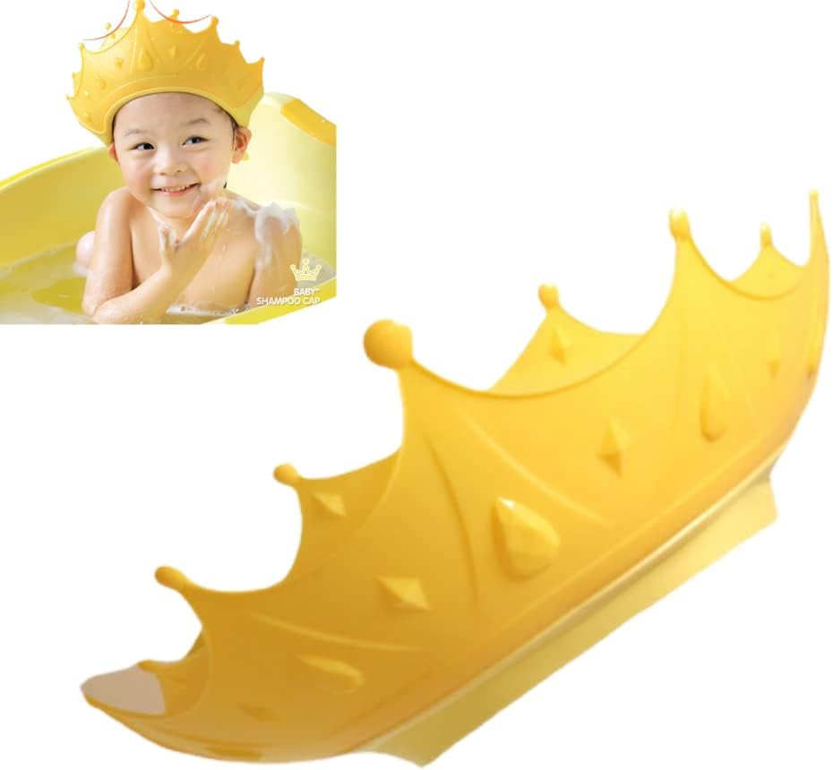 Amazon.com : Crown Baby Shower Cap Waterproof Shampoo hat for Children ...