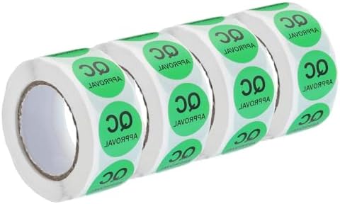 Amazon.com : MECCANIXITY Inventory QC Approval Stickers Labels 25mm/1 ...