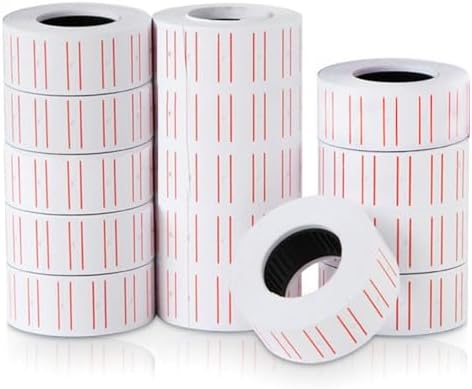 Swift 22 x 12mm Price Gun Labels White 10 Rolls 10,000 Labels : Amazon ...