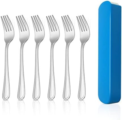 HaWare Kids Fork, 6 Pcs Stainless Steel Toddler Children Fork Set ...