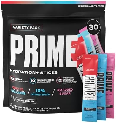Amazon.com: PRIME HYDRATION+ Sticks ICE POP | Hydration Powder Single ...