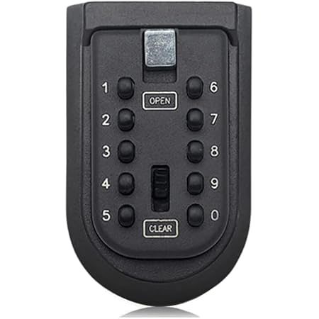 Master Lock Wall Mount Key Lock Box with Push Button Combination Lock ...