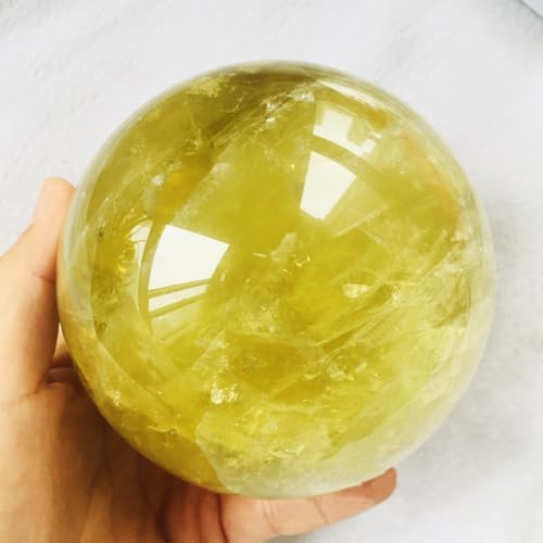 Amazon.com: Feng Shui Natural Citrine Crystal Sphere Ball - Feng Shui ...
