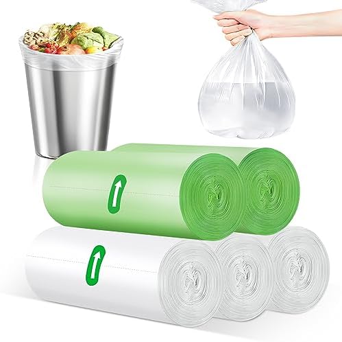 Amazon.com: Small Trash Bags 4-Gallon Biodegradable - 100 Counts/ 5 ...