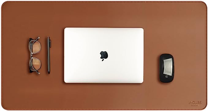 V-CUBE Designs Desk Mat Premium Vegan Leather Laptop Mat/Mouse Pad for ...