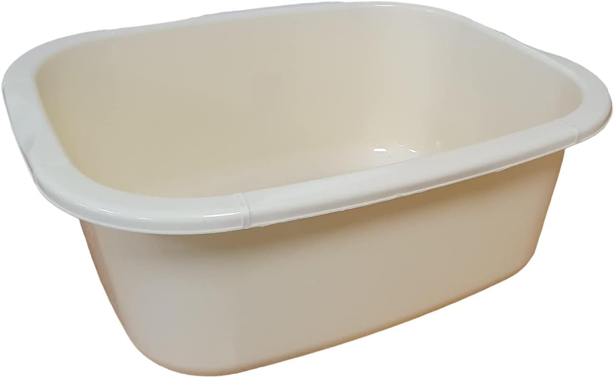 11 Litres Washing Up Bowl Rectangular Plastic Multi-Purpose Basin ...