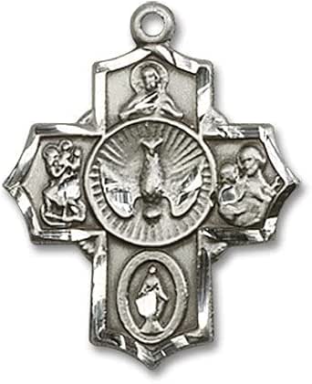 Amazon.com: EXTEL Medium Sterling Silver Traditional Catholic 5-Way ...