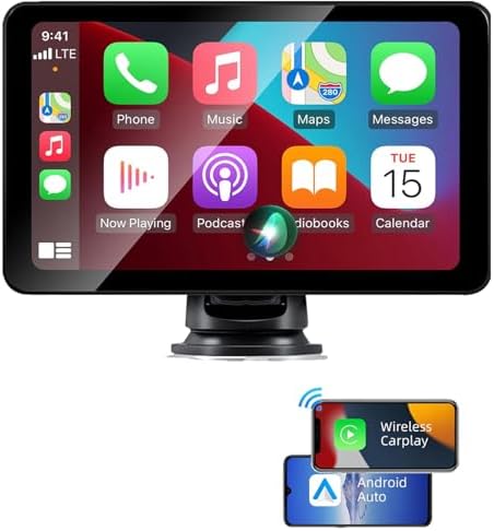 Amazon.com: Plimpton 2025 Portable Carplay for Apple/Android Auto ...