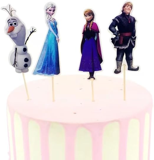 Amazon.com: 48Pcs Frozen Cupcake Topper Cake Decora Frozen Cake Topper ...