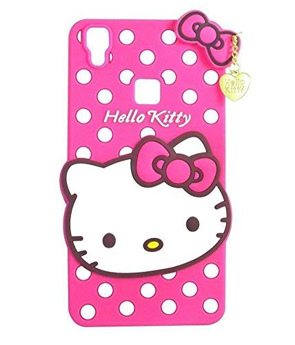 Gilloo 3D Cute Soft Silicone Hello Kitty Back Case Cover for VIVO Y83 ...