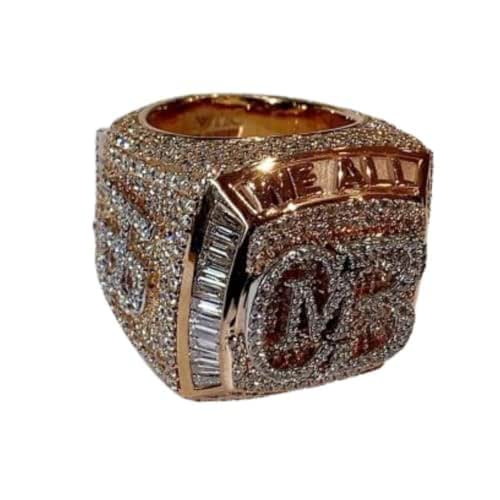 Amazon.com: SILVERWORLDSHOP Initial Iced Out Custom Letter Real VVS1 ...