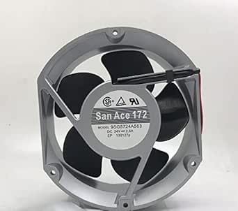 9SG5724A563 172x150x51mm 172mm DC24V 2.6A 2-Wire Inverter Cooling Fan ...