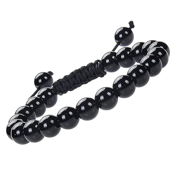 Buy STS Black Onyx Bracelet Touch Band for Long Distance Relationship ...