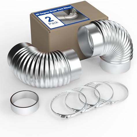 Amazon.com: Wintcomfort 4" OD 90 Degree Dryer Vent Elbow, 2 Pcs ...