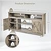 Amazon.com: Tangkula Modern Farmhouse TV Stand with Double Barn Doors ...