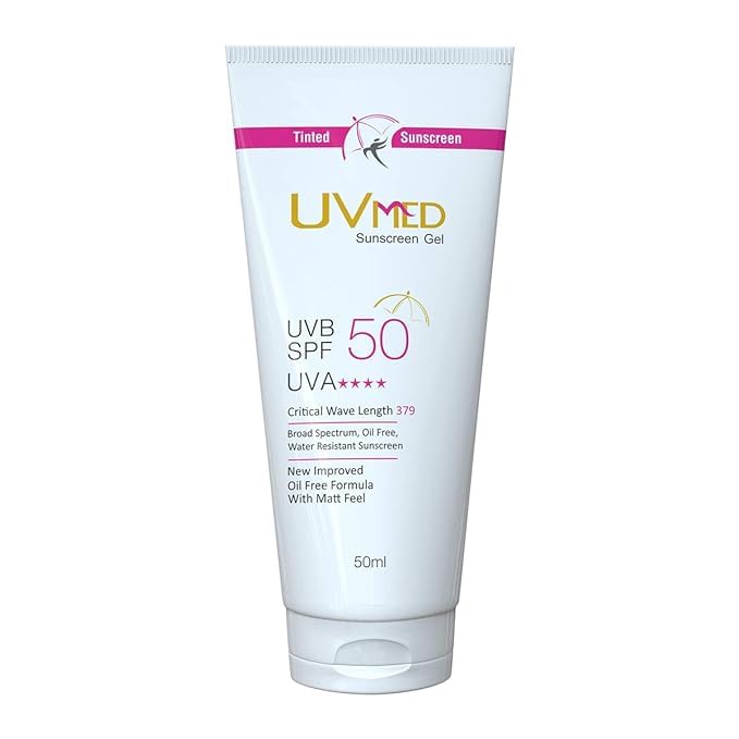 U-vmed Tinted Sunscreen Gel With SPF 50 (pack of 2) 50 ml : Amazon.in ...