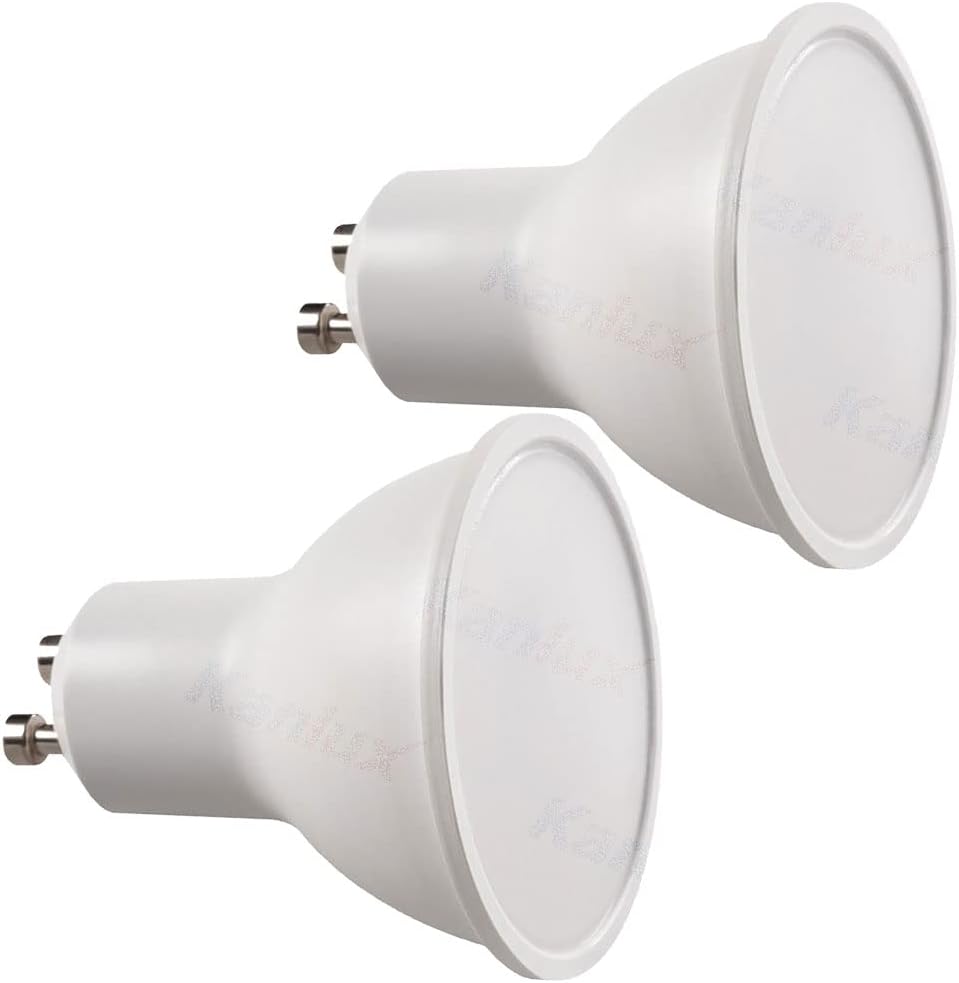 2X GU10 LED Light Bulb Cool White 6500K 7W 470LM 60W Halogen Bulbs ...