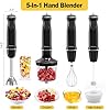 Amazon.com: Immersion Blender Set for Kitchen,500W Extra Quiet Emulsion ...