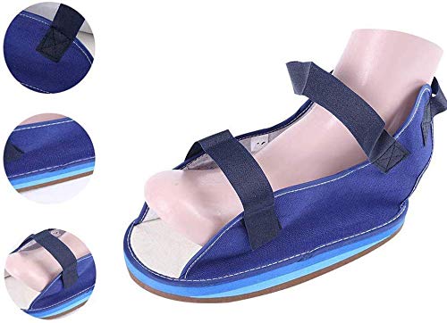 QAZXCV Post-Op Surgery Canvas Rocker Bottom Cast Shoe Post-Op Shoe Cast ...