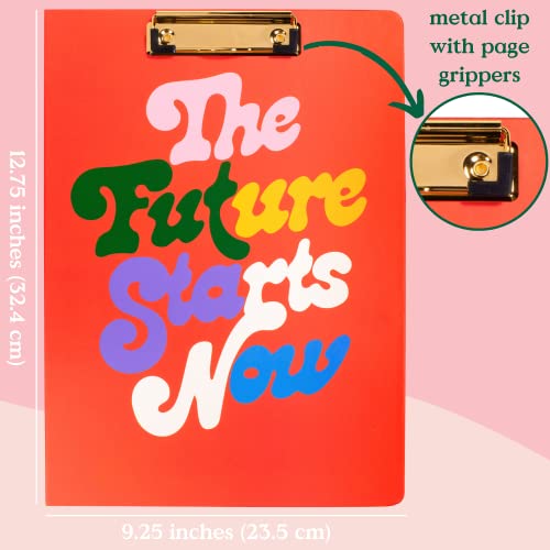 ban.do Clipboard Folio with Lined Notepad, Padfolio Features Metal Clip ...