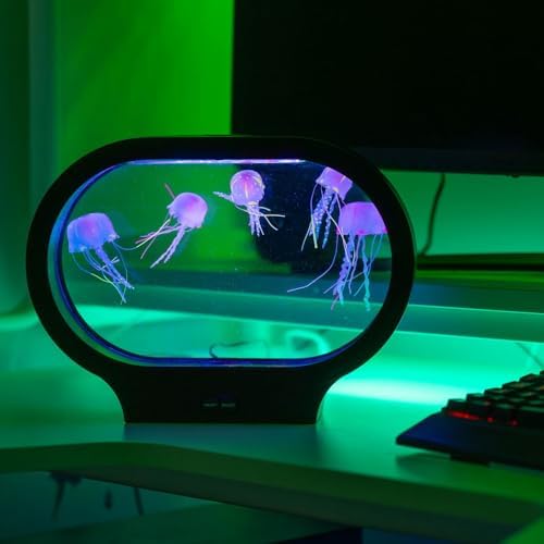 Jellyfish Lamp Kids Bedroom Night Light Colour Changing Aquarium Tank ...