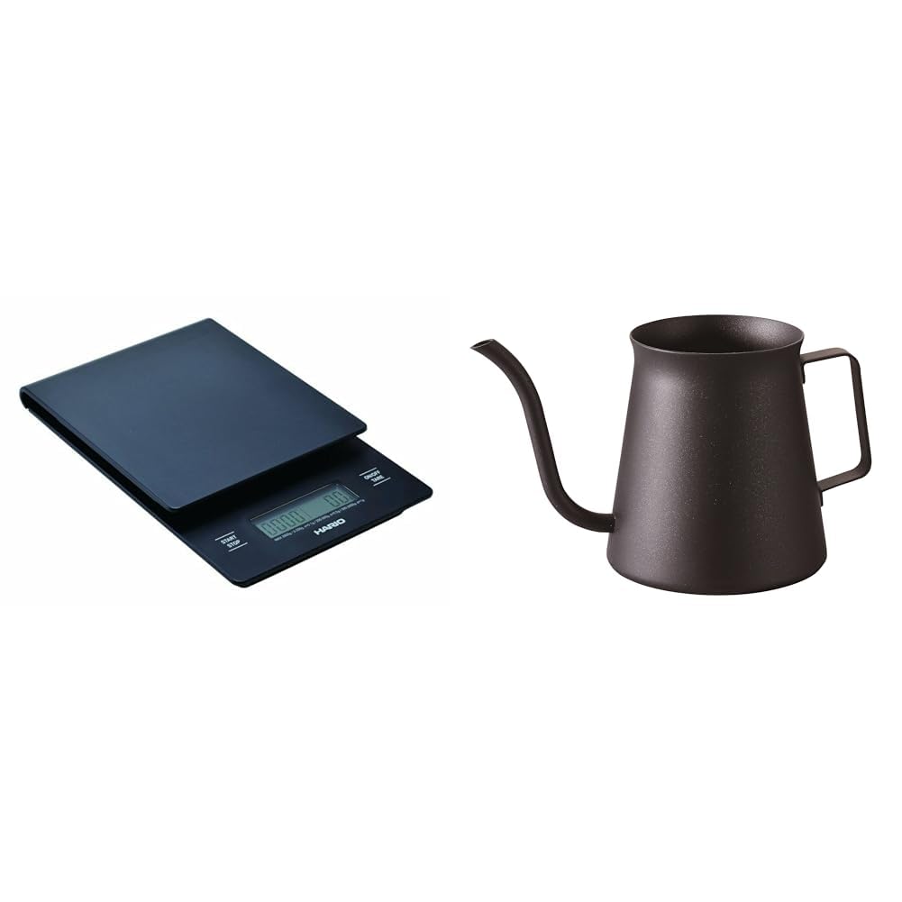 Amazon｜【セット買い】HARIO(ハリオ) V60ドリップスケール ブラック コーヒースケール 計量 プレゼント ギフト 贈り物 ...