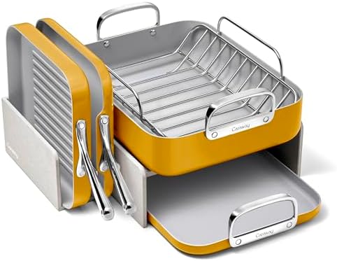 Amazon.com: Caraway Square Cookware Set - Square Pans Set - Perfect for ...