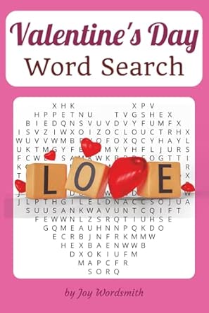 Valentine's Day Word Search: easy to read puzzles full of heart: Amazon ...