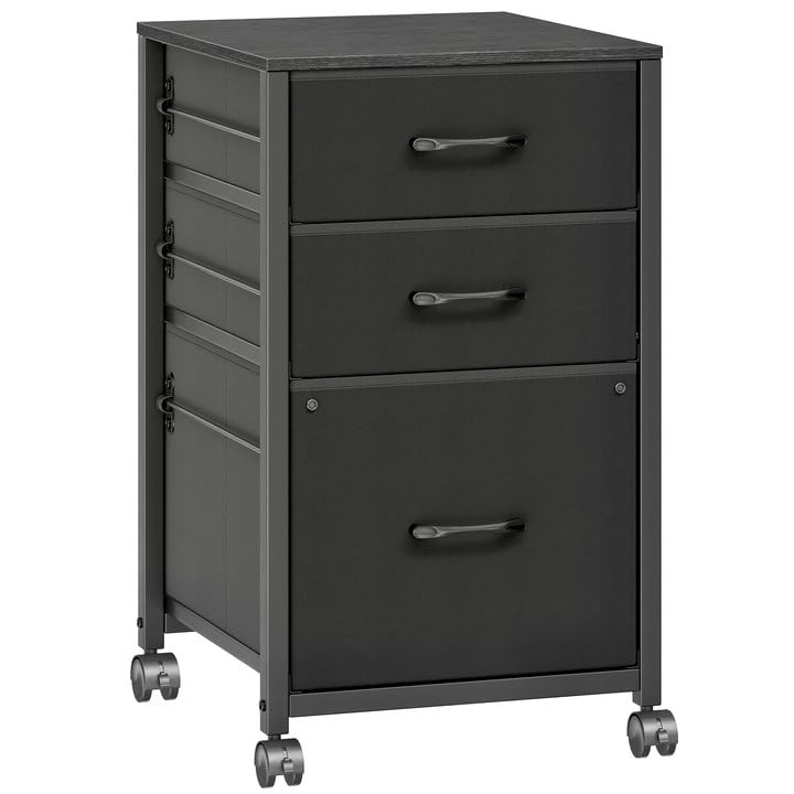 Amazon.com: Raybee 3 Drawer File Cabinet Printer Stand Filing Cabinet ...