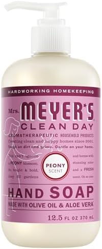 Amazon.com: MRS. MEYER'S CLEAN DAY Hand Soap, Peony Scent, 12.5 Fl Oz ...