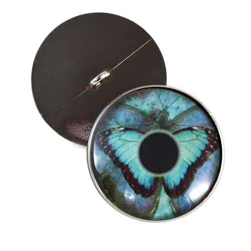 Amazon.com: 10mm - 30mm Black Bird Button Eyes Sew On Shank Loops ...