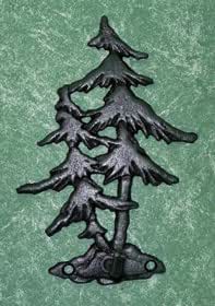 Amazon.com: Green Cast Iron Pine Tree Coat Hook : Home & Kitchen